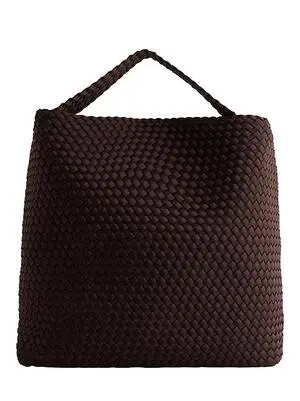 NAGHEDI Nomad Large Woven Hobo Bag - Chocolate