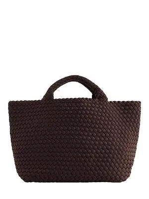 NAGHEDI St. Barths Medium Woven Tote Bag - Chocolate