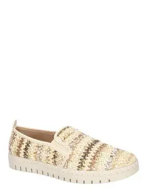 EASY WORKS BY EASY STREET Fresh Slip-on Sneaker - Beige Multi Woven