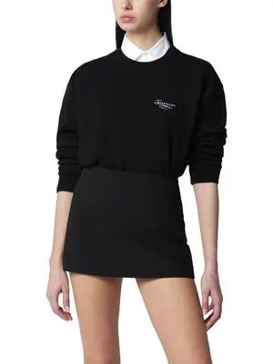 Givenchy Brushed Cotton Sweatshirt With Logo - Black