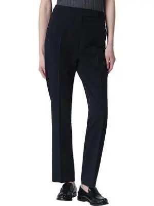 Max Mara Virgin Wool Trousers - Blue