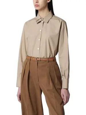 RÓHE Shirt With Removable Double Collar - Beige