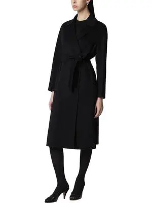 Max Mara Belted Coat - Black