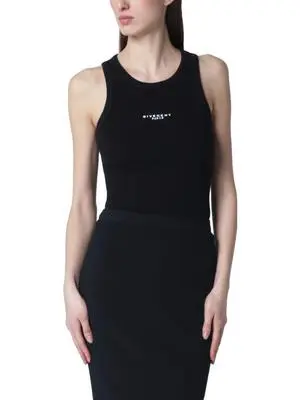 Givenchy Slim-cut Tank Top With Logo - Black