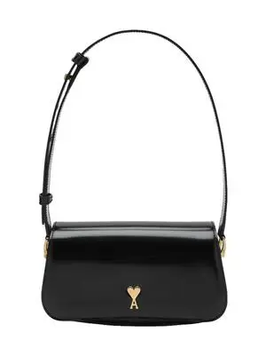Ami Paris Paris Shoulder Bag - Black