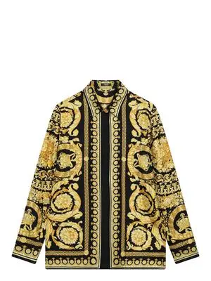 Versace Printed Silk Twill Shirt - Multicolor