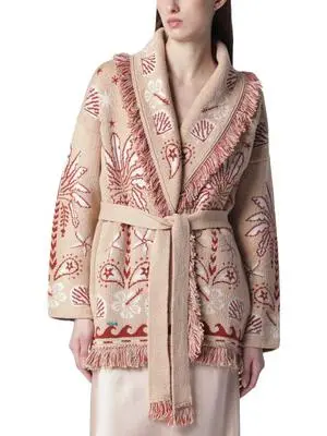 Alanui Echoes Of The Island Cardigan - Beige