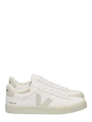 VEJA Campo Leather And Suede Sneakers - White