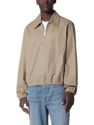 Ami Ami De Coeur Zip-Up Jacket Beige