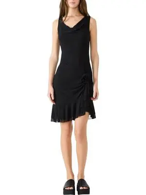 Steve Madden Wallis Sleeveless Mini Dress - Black