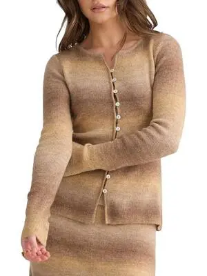 TALISMAN THE LABEL Essence Ombré Cardigan - Caramel Ombre