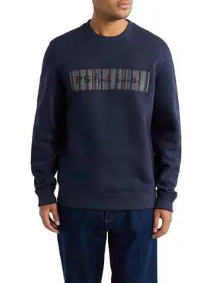 Paul Smith Regular Fit Embroidered Graphic Sweatshirt - Very Dark Navy