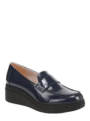 LIFESTRIDE Dolce Platform Wedge Loafer - Lux Navy