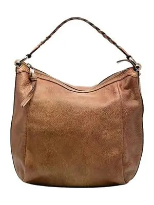 Gucci Leather Bamboo Shoulder Bag - Brown