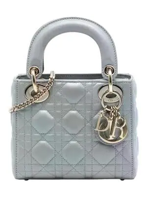 DIOR 2020 Mini Lambskin Cannage Lady Dior Satchel