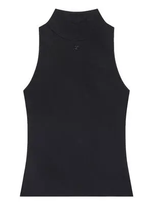 COURREGES Knitted Tank Top - Black