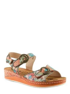 SPRING STEP SHOES Offtrak Sandal - Orange Multi