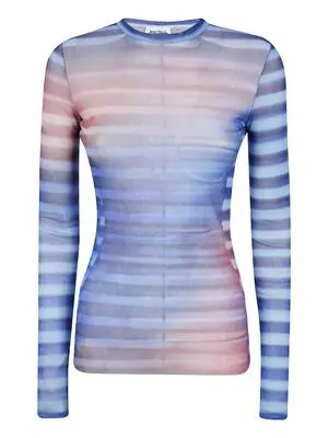 Jean Paul Gaultier Mesh Top - Blue