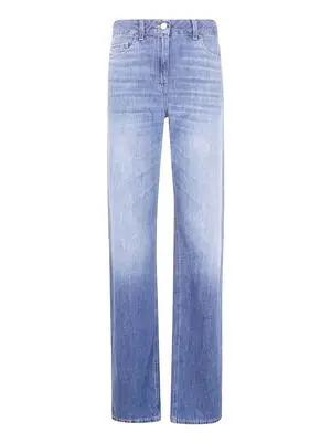 Elisabetta Franchi Logo Jeans Trousers - Blue