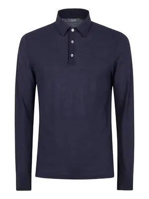 ZANONE Long Sleeves Polo Shirt - Blue