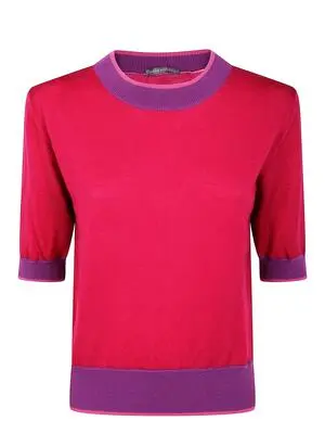 IN BED WITH YOU Round Neck Short Sleeves Top - Red