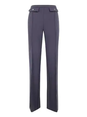 Elisabetta Franchi Wide Leg Trousers - Black