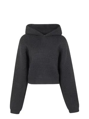 Fear Of God Heavy Waffle Hoodie - Black