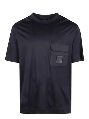Emporio Armani Short Sleeves With Pocket T-shirt - Black