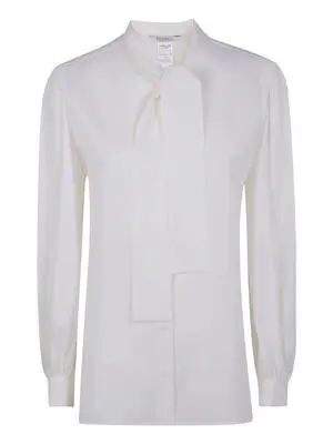 Max Mara Melania Silk Shirt - White