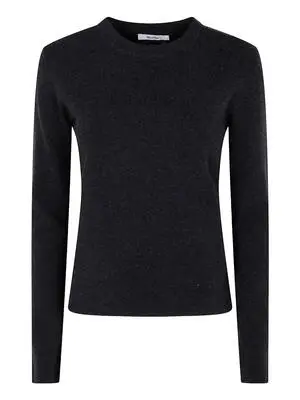 Max Mara Ticino Logo Sweater - Gray
