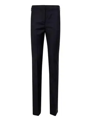 Blumarine Flared Twill Pants - Black