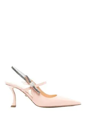 Mach & Mach Crystal Cuba 85mm Slingbacks - Beige