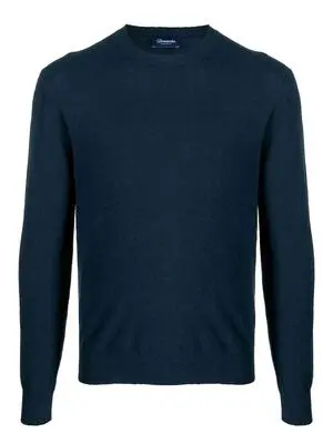DRUMOHR Long Sleeves Round Neck Sweater - Blue