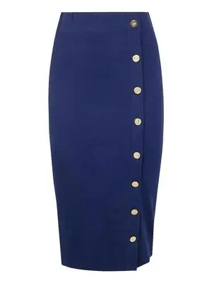 Ralph Lauren Tarver Mid Pencil Skirt - Blue