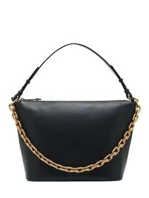 Emporio Armani Hobo Medium Chain Soft Leather Black