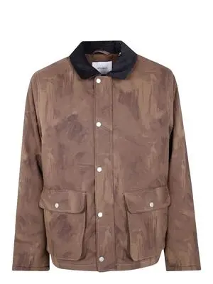 LES DEUX Montana Aop Cotton Jacket - Brown