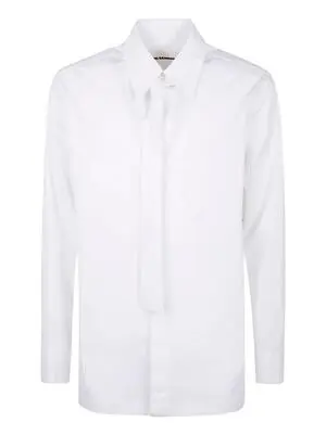JIL SANDER Shirt With Tie - White