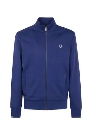 Fred Perry Zip Through Sweatshirt - Blue