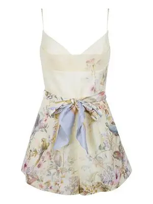 Zimmermann Rebellion Fitted Playsuit - Yellow