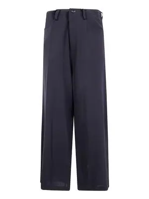 Y`S Long Straight Trousers - Black