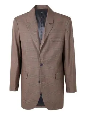 LES DEUX James Houndstooth Check" Blazer - Brown