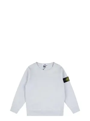 Stone Island Long Sleeve Hoodie - White