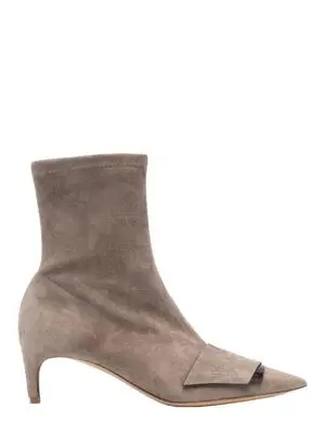 DEL CARLO Kid Stretch Bootie - Brown