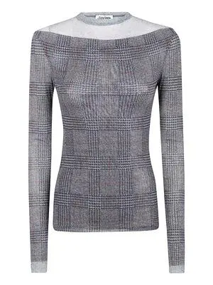 JEAN PAUL GAULTIER Printed Mesh Top - Gray