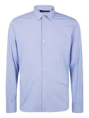RRD Oxford Jacquard Open Shirt - Blue