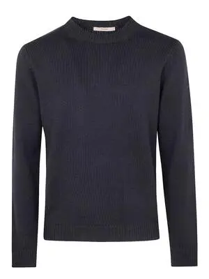 NUUR Long Sleeve Round Neck Sweater - Black