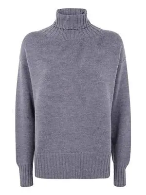 DRUMOHR Long Sleeve Turtleneck - Gray