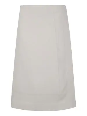 JIL SANDER Padded Detail Skirt - Beige