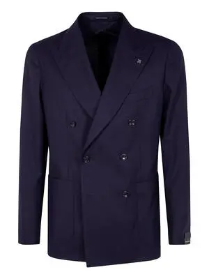 Tagliatore Double Breasted Jacket - Blue