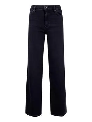 FRAME Le Slim Palazzo High-rise Wide-leg Flare Jeans - Black